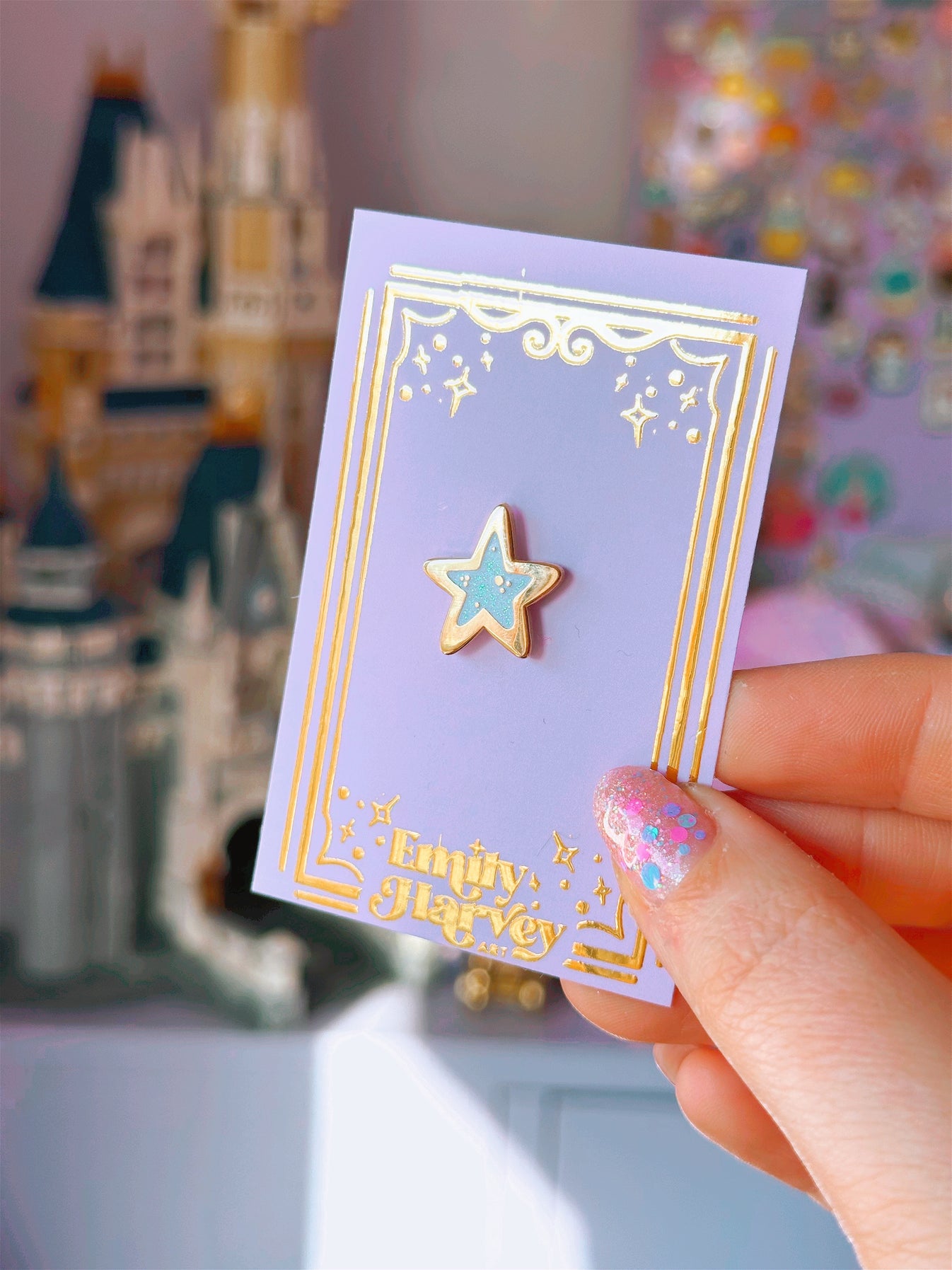 Star Mini Enamel Pin | Emily Harvey Art