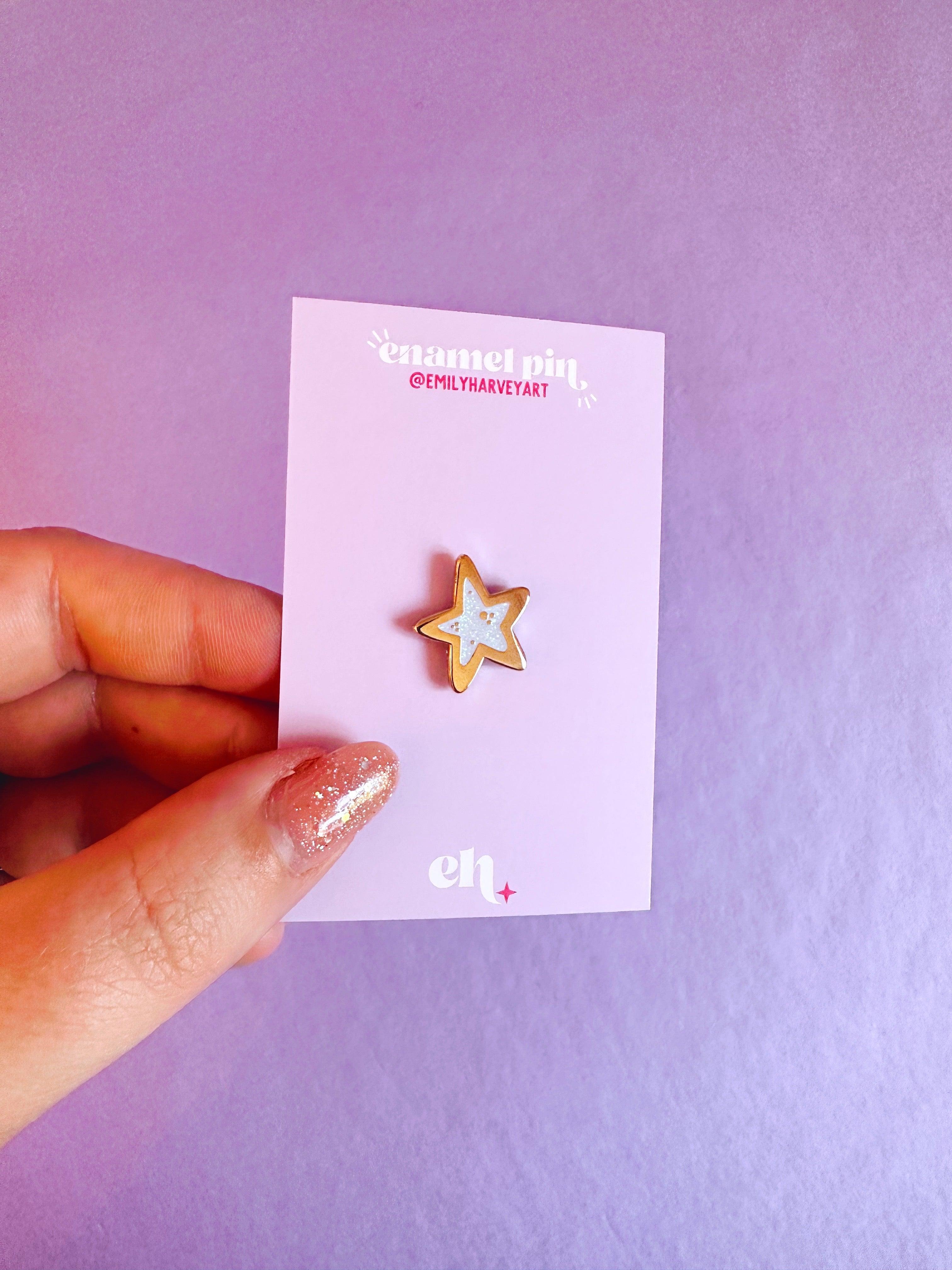 Star Mini Enamel Pin | Emily Harvey Art